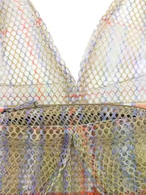 ÉPICE Plaid Net Tote Bag