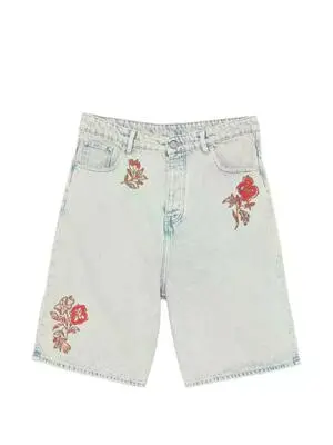 Drole De Monsieur Embroidered Shorts For Men