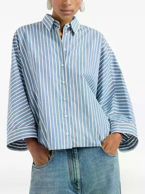 Brunello Cucinelli Striped Poplin Shirt