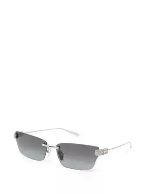 Balenciaga Rimless Rectangle Sunglasses
