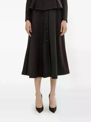 NISSA Button Detail Midi Skirt