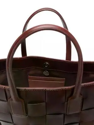 Dragon Diffusion Pino Woven-design Tote Bag - Brown