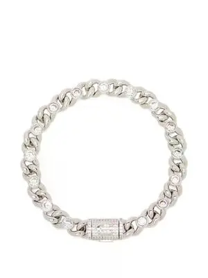 CERNUCCI Crystal-embellished Chain Bracelet - Silver