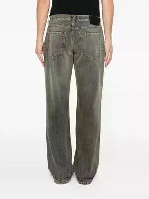 Aries Tyrone Distressed Low-rise Jeans