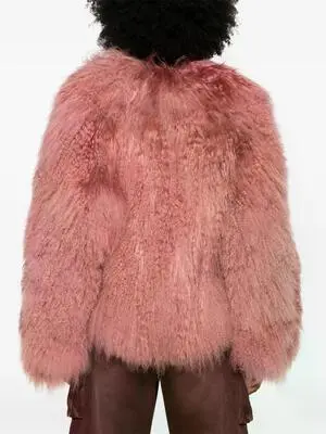 Attico Brushed Shearling Jacket - Pink