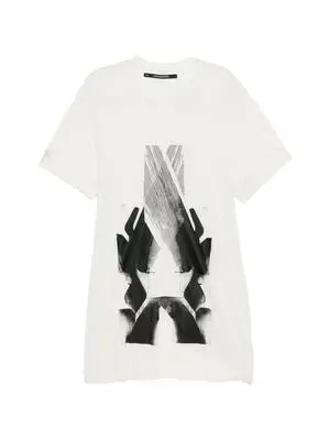 JULIUS Graphic-print T-shirt - Neutrals
