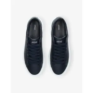 ARNE Essential Leather Trainers - Navy