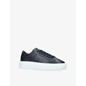 ARNE Essential Leather Trainers - Navy