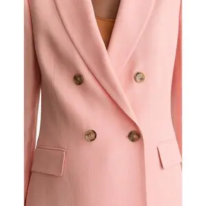 REISS Magda Peak-lapel Double-breasted Woven Blazer