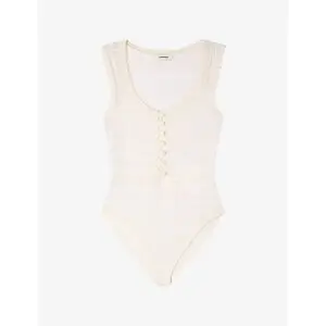 Sandro Button Up Bodysuits