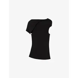 Loewe Asymmetric Draped Jersey Top