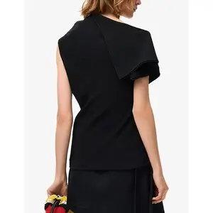 Loewe Asymmetric Draped Jersey Top