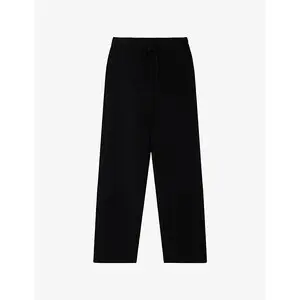 Sandro Straight-leg Elasticated-waist Knitted Jogging Bottoms