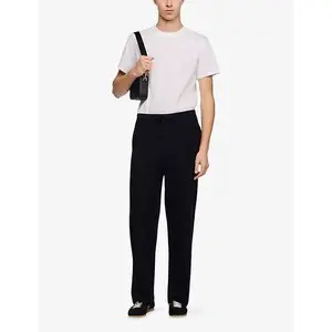 Sandro Straight-leg Elasticated-waist Knitted Jogging Bottoms