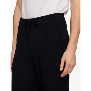 Sandro Straight-leg Elasticated-waist Knitted Jogging Bottoms