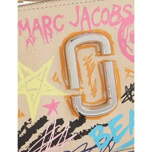 Marc Jacobs The Punk Scribble Snapshot Convertible Leather Shoulder Bag