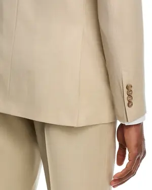 Hart Schaffner Marx Classic Fit Sharkskin Suit - Tan
