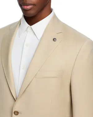 Hart Schaffner Marx Classic Fit Sharkskin Suit - Tan