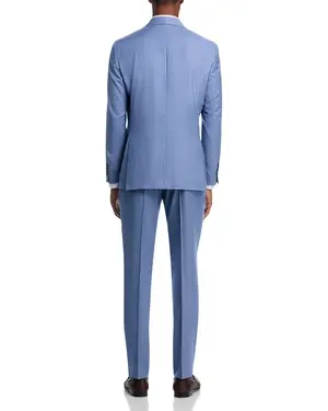 Hart Schaffner Marx Classic Fit Sharkskin Suit - Light Blue
