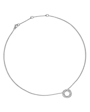 David Yurman Crossover Pendant Necklace - Silver