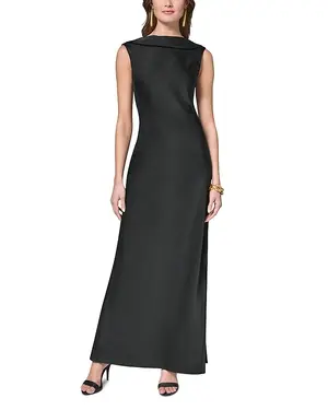 Donna Karan New York Sleeveless Maxi Dress With Ruffled Detail