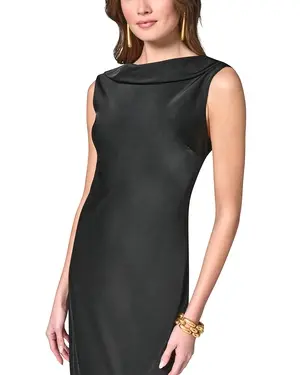 Donna Karan New York Sleeveless Maxi Dress With Ruffled Detail