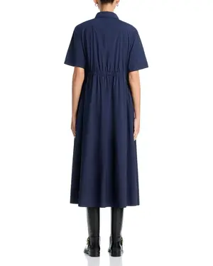 Herno Collared Midi Dress - Navy