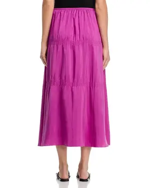 Eileen Fisher Silk Tiered Skirt