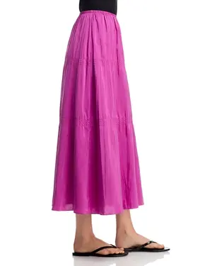 Eileen Fisher Silk Tiered Skirt