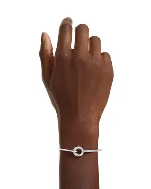 SWAROVSKI Dextera Crystal Circle Bangle Bracelet - Silver