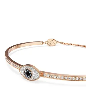 SWAROVSKI Symbolica Crystal Evil Eye Bangle Bracelet - Multicolored