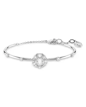 SWAROVSKI Constella Dancing Stone Bangle Bracelet - Silver