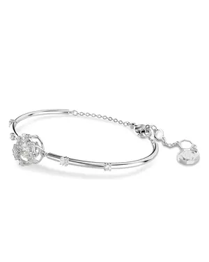 SWAROVSKI Constella Dancing Stone Bangle Bracelet - Silver