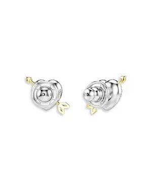 SWAROVSKI Idyllia Heart Arrow Stud Earrings - Gold/silver