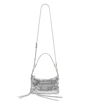 Balenciaga Le City Moto Mini Bag - Silver