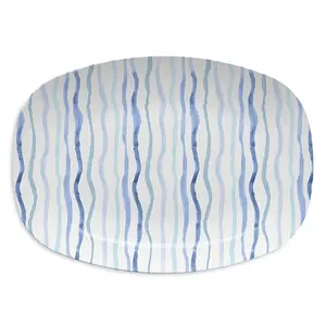 MARIPOSA Stripe Tease Platter - Blue