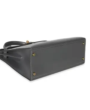 Hermès Sellier Kelly 32 Leather Handbag - Gray