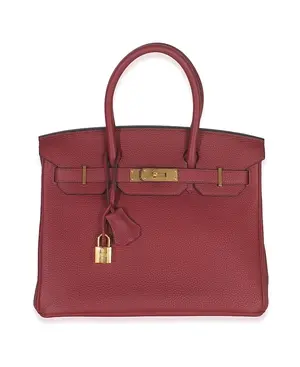 Hermès Birkin 30 Leather Handbag - Red