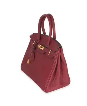 Hermès Birkin 30 Leather Handbag - Red