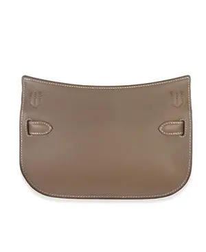 Hermès Jypsiere Leather Handbag - Gray
