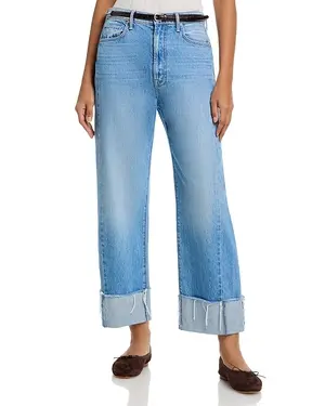 MOTHER The Halfpipe High Rise Ankle Cuff Jeans - Last Bite