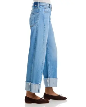 MOTHER The Halfpipe High Rise Ankle Cuff Jeans - Last Bite