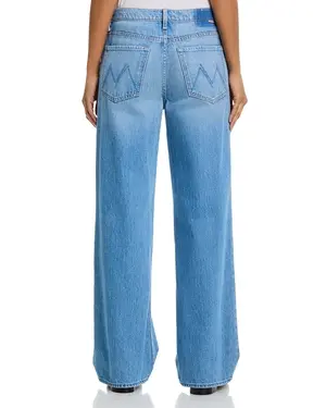 MOTHER The Rerun Zip Sneak High-rise Wide Jeans - Last Bite