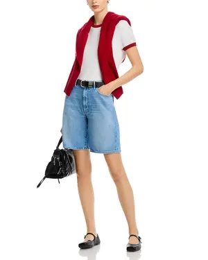 MOTHER The Undercover Bermuda Denim Shorts - Last Bite