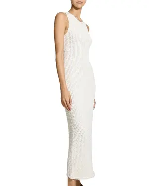 Theory Cable Knit Maxi Dress - Ivory