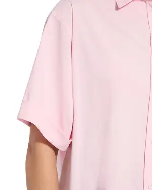 Lyssé Corinna Oversized Cropped Shirt - Rose
