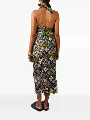 ALEMAIS Cece Spliced Silk Skirt