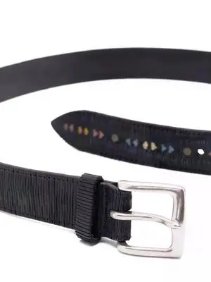 Orciani Blade Symbol Textured Buckle Belt - Blue