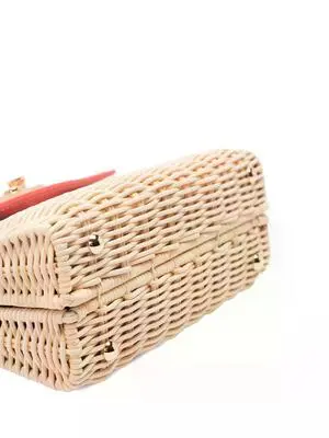 Rodo Wicker Shoulder Bag - Neutrals