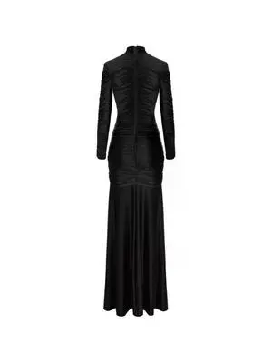 MURMUR Long-sleeve Ruched Maxi Dress